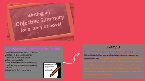 Objective Summary ~ Teach It! Practice It! No Prep! by ELA Core Plans