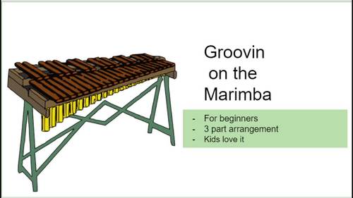 Groovin on the Marimba. Marimba/Orff sheet music for beginners.