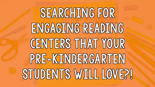 Pre-K Back to School Reading Center Games and Activities | August ...