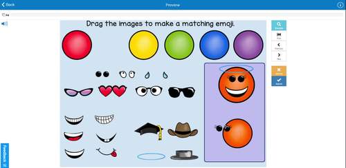 Visual Discrimination Skills Digital Resource Build Emojis Activity ...