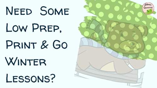 WINTER Low Prep Math, Literacy Centers - 10 Frames, Alphabet Puzzles ...