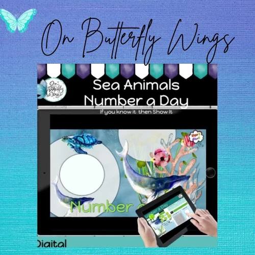 Number of the Day Digital Sea Animals by On Butterfly Wings | TpT