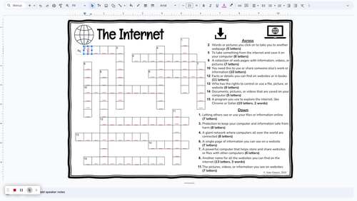 The Internet | Word Search & Crossword | STEM Activity + Digital Version