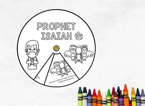 Isaiah's Prophecy, Christmas Bible Spinning Wheel Craft for Sunday School