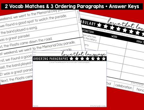 Patriotic Grammar Worksheets for September 11, Veteran's Day, and ...