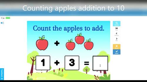 Addition within 10 Boom Cards Distance Learning by Language Forum