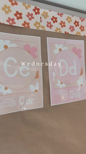 BOHO SUNSHINE ALPHABET SIGN PACK | warm retro classroom decor | TPT