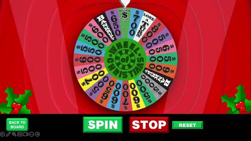 Wheel of Christmas Powerpoint Game by TeachBird | TPT