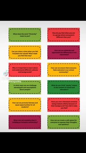 Diversity, Equity and Inclusion Conversation Cards | TPT