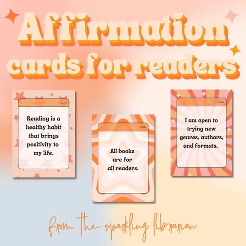 Affirmation Cards for Readers | Retro Rainbow Design by The Sparkling ...