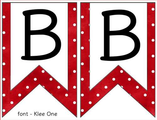 Editable Labels & Banners - Red with White Dots by Just SO - Sharon Oliver