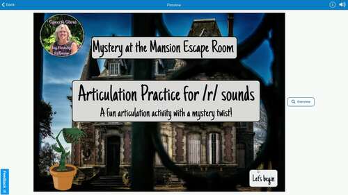 Escape Room Articulation Bundle R & S by Speech Store by Nancy LeBano