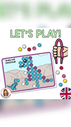 Dinosaurs Pom Poms. Fine motor. by lasitaveronica | TPT