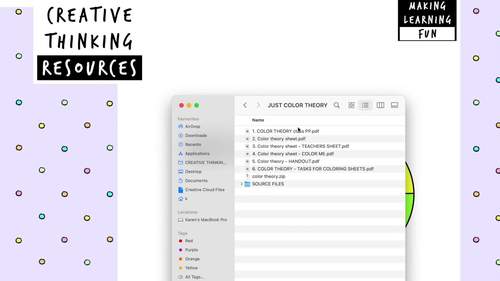 COLOR WHEEL THEORY | Graphic Design, Textiles, Art | Sub COVER | TPT