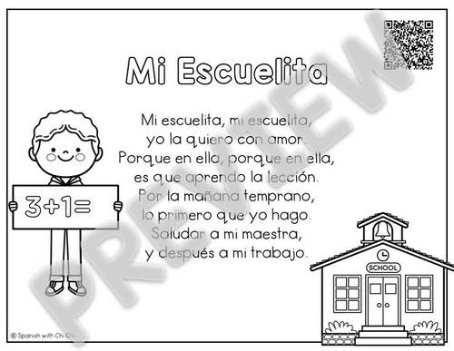 Mi Escuelita Cancion Infantil Spanish Nursery Rhyme Song by Spanish ...