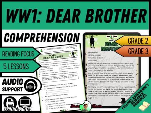 WW1: Dear Brother | Reading Comprehension | Grade 2/3 by Bitesize Education