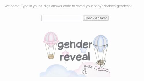 Printable Gender Reveal Escape Room/Breakout - 6 puzzles - Easter-Theme