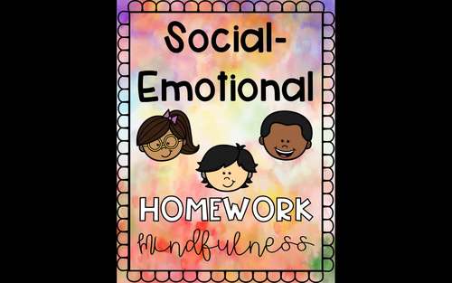 Social Emotional Learning Homework, Mindfulness | May SEL Homework