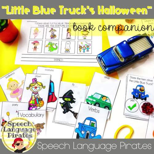 “Little Blue Truck's Halloween" Interactive Speech Language Book ...