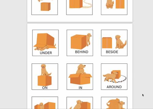 Prepositions Pictures: In, On, Under, Next to, Beside, Between, Behind ...