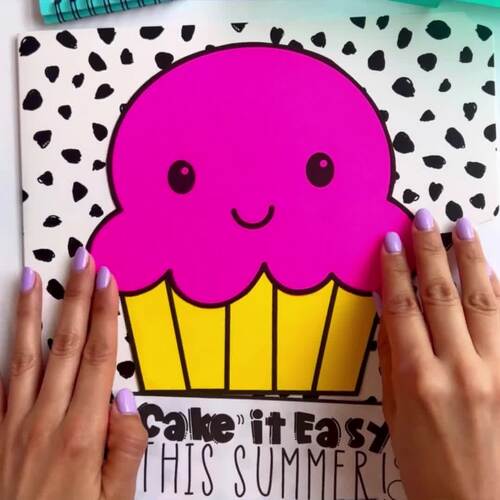 End of the Year Craft | Summer Cupcake Craft and Bulletin Board | TPT