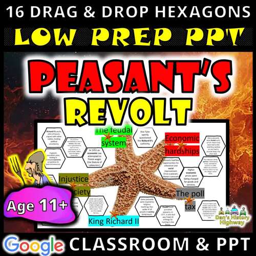 Peasants Revolt 1381 | Causes & Consequences | Digital card sort lesson