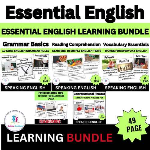 Essential English Learning Bundle by Digitalo Creations | TPT