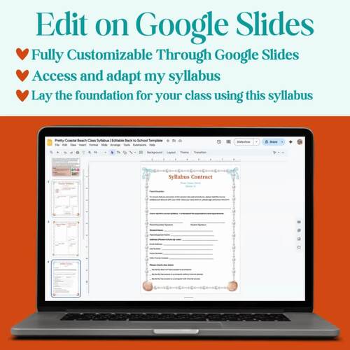 retty Coastal Beach Back to School Bundle | Editable Meet the Teacher ...