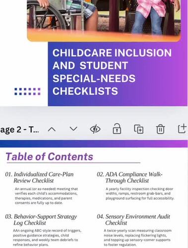 SOP Card Series: Childcare Inclusion and Student-Special-Needs ...