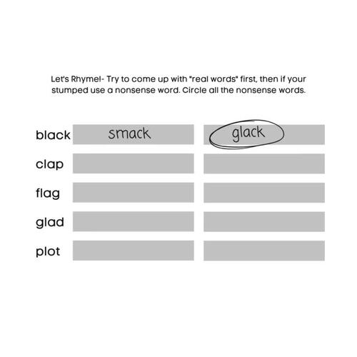 Orton Gillingham Phonics Workbook, Unit 11: Initial L Blends, Phonemic ...