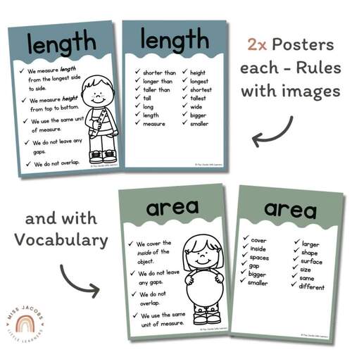 Measurement Posters | Cute Sea Life Math Classroom Decor | TPT