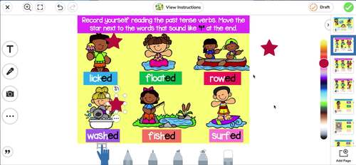 3 Sounds of ED Past Tense Verbs Seesaw Activities by Learning for the ...