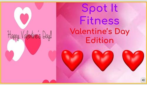 Spot It Fitness Valentine's Day Edition by Physical Education Helpers