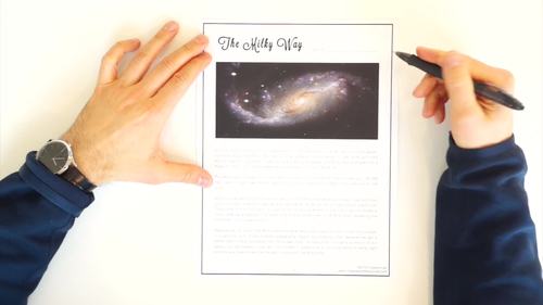 The Milky Way - Worksheet & Questions by Creative Lab | TPT