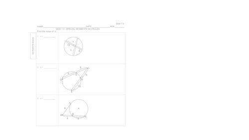 Angles in Circles Assessment Bundle - 2 quizzes, 2 rev & 5 tests