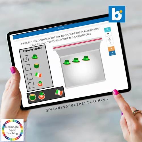 St. Patrick's Day Life Skills Math Counting and Inventory Digital Boom ...
