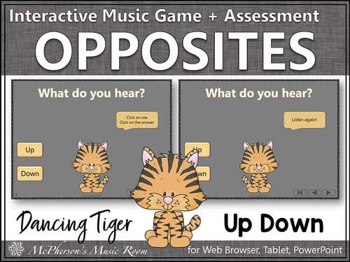 Interactive Music Game and Assessment Melodic Direction Up Down ...