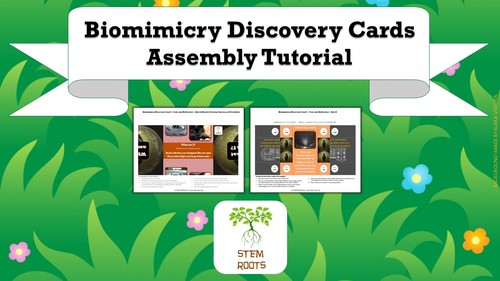 NGSS Life Science: Biomimicry Discovery Cards Assembly Tutorial NGSS 1 ...
