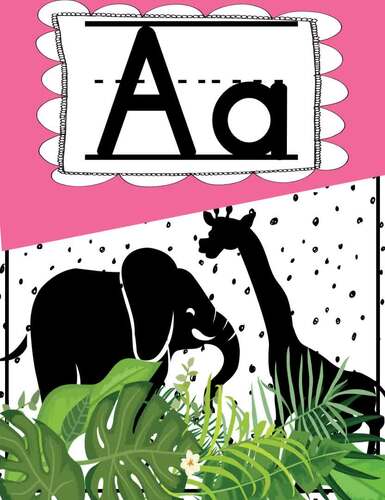 Safari Alphabet Posters by Kayla Leonard | TPT