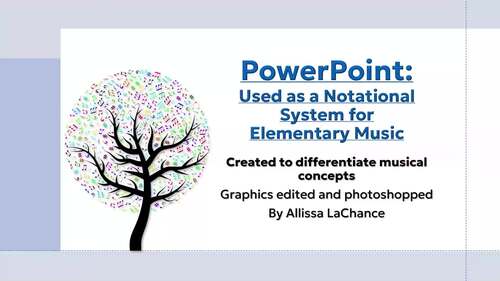 PowerPoint Used as a Music Notation System by The Music Tech Teacher