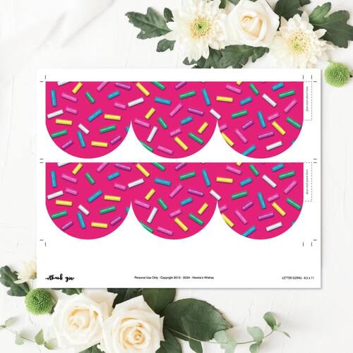 Bright Sprinkles Bulletin Board Border, Classroom Borders, Printable PDF