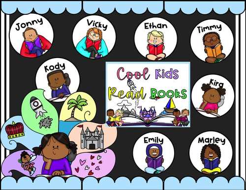 Reading Kids Library Bulletin Board Idea Classroom Door Decor | TPT