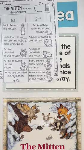 The Mitten by Jan Brett Activities Reading Comprehension Craft & Writing