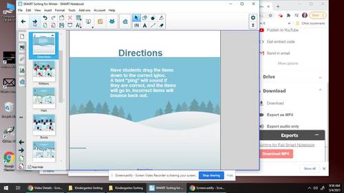 Sorting for Winter Smart Board™ Activity by Little Library of Learning
