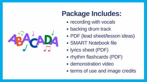 Music Theory Drum Chant Package - Teaches RONDO form - Includes Demo Video