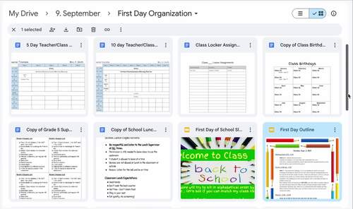 First Day Classroom Organization|Back to School Editable Slides & Templates