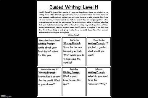 Level H Reading Passages | Word Work | Writing by Julia's Colorful ...