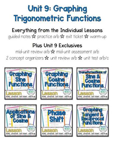 Unit 9: Graphing Trigonometric Functions - Algebra 2 Curriculum | TpT