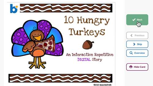 Thanksgiving Turkey Book Bundle Digital and Print by Speechie Trish