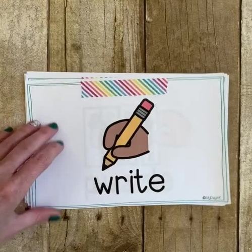 Visual Directions Cards | Classroom Management Visual Instruction Cards